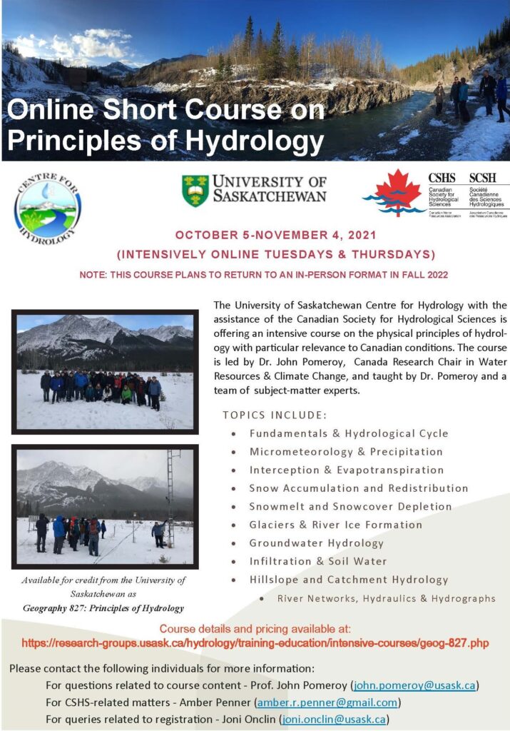 Online Short Course on Principles of Hydrology | @CH