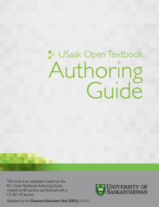 Open Now: The USask Open Textbook Authoring Guide - Educatus (archived)