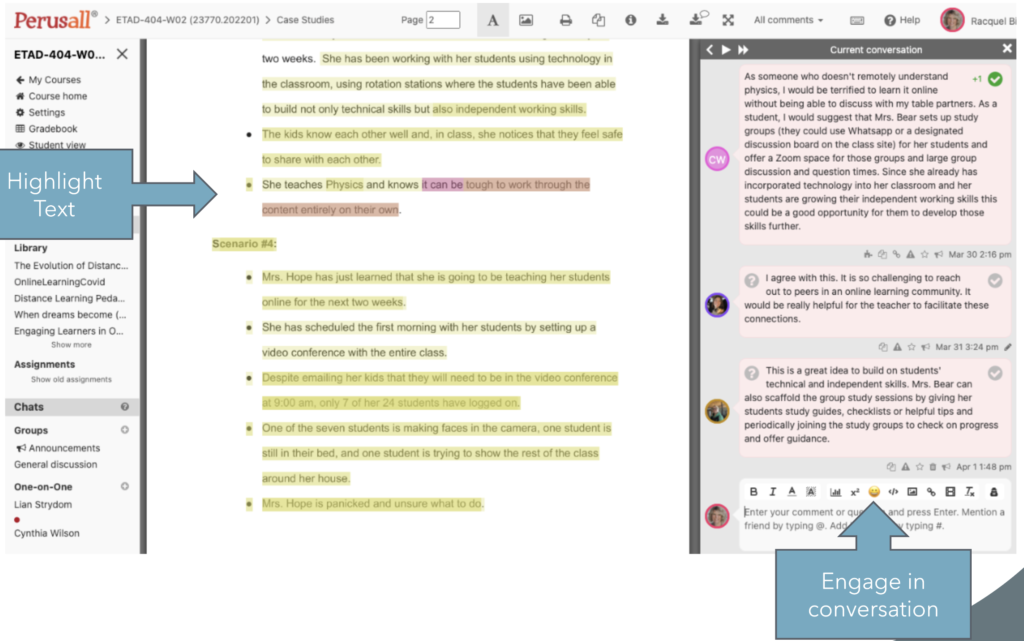 Perusall or Discussion Boards - Educatus (archived)